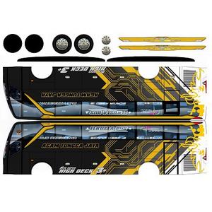Jual DIY Miniatur Bus Agam Tungga Jaya Hitam Skala 30 Papercraft ...