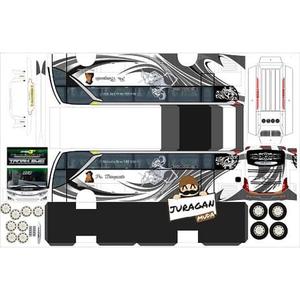Jual DIY Miniatur Bus Haryanto Wayang AbuAbu Papercraft Lembaran - Art ...