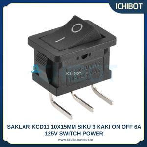 Jual Saklar KCD11 10x15mm Siku 3 Kaki ON OFF 6A 125V Switch Power - Kab ...