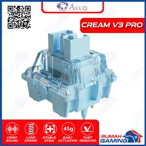 Jual SWITCH - AKKO CREAM BLUE V3 PRO - 5 PIN - 38g - PCB MOUNT ...