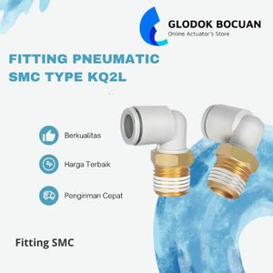 Jual KQ2L 08-04 Fitting Elbow Male Slip Lock Selang 8mm Drat 1/2 Inch ...