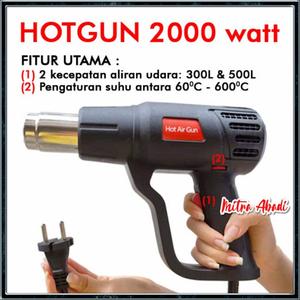 Jual Heat Gun / Hot Gun Blower Udara Panas 2000W / 2000 Watt - Jakarta ...
