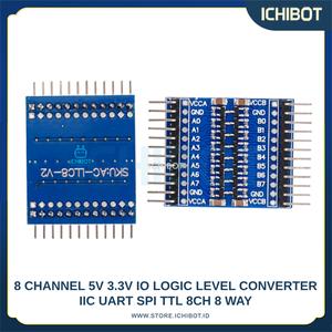 Jual 8 Channel 5V 3.3V IO Logic Level Converter IIC UART SPI TTL 8ch 8 ...