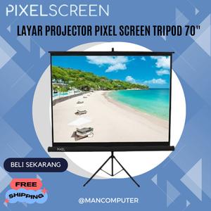 Jual PIXEL TRIPOD SCREEN PROJECTOR Layar Projector Pixel Tripod 70inch ...