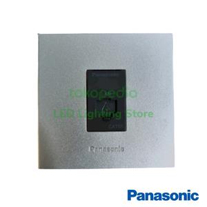 Jual PANASONIC Outlet Data LAN CAT5 CAT5E SILVER HITAM WEJ2488H ...