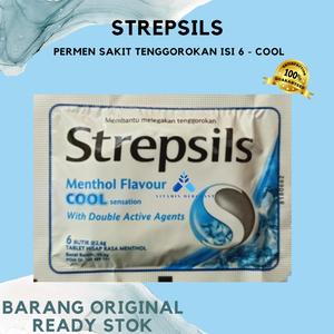 Jual Strepsils Permen Sakit Tenggorokan Sachet isi 6 - Cool - Kota ...