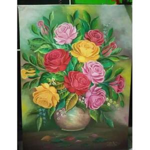 Jual NEW Lukisan Bunga Mawar + Bingkai Pigura (ukuran 80cm x 60cm ...