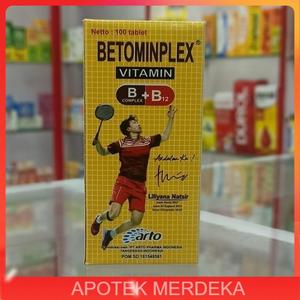 Jual Betominplex vitamin B kompleks / Complex + B12 Botol 100 Tab ...