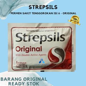Jual Strepsils Permen Sakit Tenggorokan Sachet isi 6 - Original - Kota ...