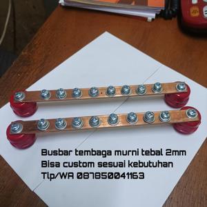 Jual busbar tembaga murni 2mm - grounding bar tembaga - Jakarta Barat ...