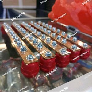 Jual busbar tembaga murni 5mm x 20mm x 30cm 12 baut komplit - Jakarta ...
