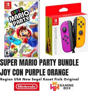 Jual Super Mario Party Bundling Joy Con Purple Orange Nintendo Switch ...