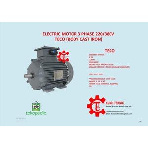 Jual TECO 5 HP 3.7 KW 3 Phase 6 Pole B3 Elektro Motor/dinamo/Induksi - Jakarta Selatan - Rumah ...