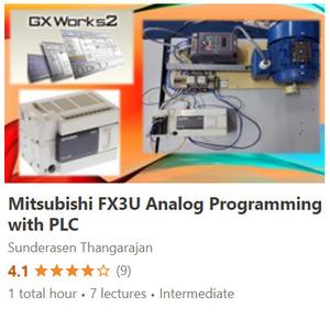 Jual Learn Mitsubishi GX Works2 & PLC FX3U Analog Input/Output Programming - Jakarta Utara ...