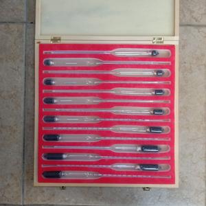 Jual hydrometer set isi 14 alat ukur berat jenis larutan hydro meter ...