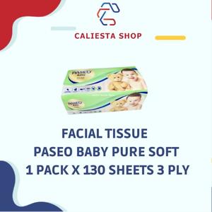 Jual Facial Tissue Paseo Baby Pure Soft 1 pack x 130 Sheets 3 ply ...