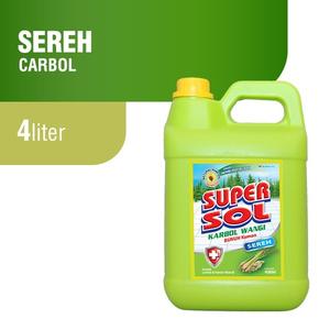 Jual SUPERSOL KARBOL PINE - SEREH - SO KLIN LANTAI - 4 LITER - KEMASAN ...