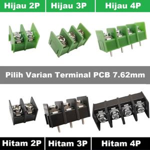Jual PCB Terminal Blok 2 Pole 3 Pole Block Pitch 7.62 - Hijau 2 Pole ...