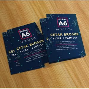 Jual CETAK BROSUR FLYER LEAFLET PAMFLET PAKET 100 LEMBAR ART PAPER 120 ...