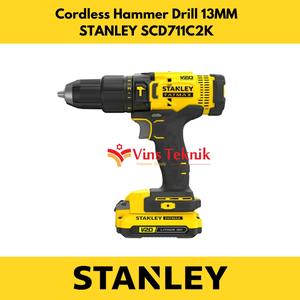 Jual Mesin Bor Tembok Cordless Hammer Drill Scd711 Stanley Scd711C2K ...