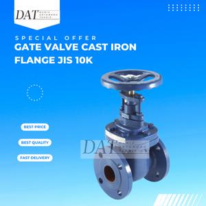 Jual 8" Gate Valve Cast Iron Type Flange JIS 10K Size 8 Inch DN 200 ...