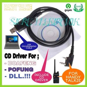 Jual Baofeng HT USB Programming Cable - Kabel Data CD Driver Software ...