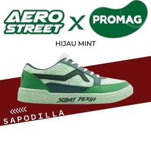 Jual Sepatu aerostreet x promag sobat perih hijau mint sneakers green ...