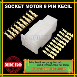 Jual Socket 9 Pin Kecil - Skun - Soket Motor - Konektor Motor - Kabel ...