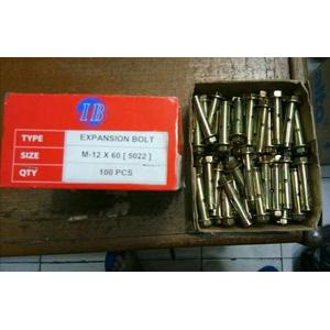 Jual Dynabolt atau Expansion Bolt Ukuran 12 x 100 mm atau 100mm Baut ...