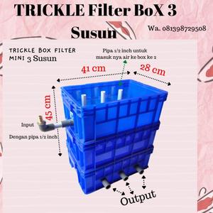 Jual TRICKLE FILTER KOLAM KOI MINI 3 SUSUN(EMBER BIO FILTER DENGAN BOX ...