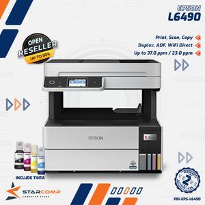 Promo Printer Epson EcoTank L6490 A4 Ink Tank All-in-One Fax with ADF L ...