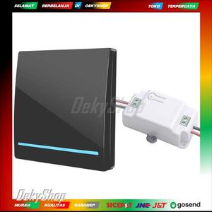 Jual Saklar Dinding Wall Switch Wireless Switch 433Mhz 1Ch 1 Channel ...