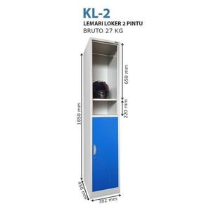 Jual Loker Besi / Locker Besi Metal 2 Pintu / Kozure KL-2 / Lemari ...