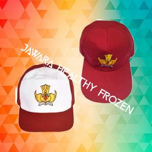 Jual Topi Sekolah SD Merah Putih Bordir Cewe Cowo Putra Putri - Merah ...