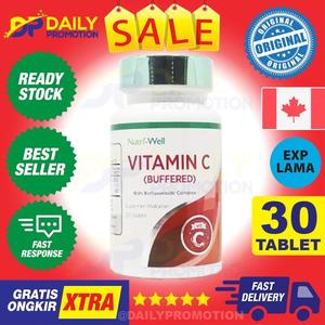 Jual NUTRI-WELL NUTRIWELL NUTRI WELL VITAMIN VIT C BUFFERED 245MG 30 ...