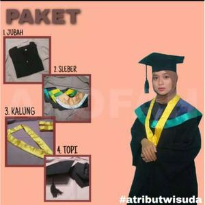 Jual Redy Toga Wisuda Perlengkaan Wisuda.Atribut Wisuda/# - Hitam, M ...