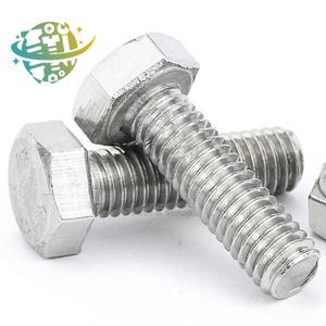 Jual BAUT BAJA M8x30 HEX BOLT SET NUT FULL DRAT BOLT SILVER NIKEL ...