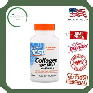 Jual Doctor's Best Collagen Types 1 3 with Peptan 1000 mg 180 Tab ...