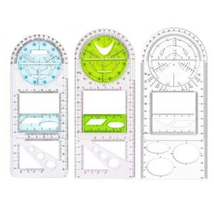 Jual HOTSALE Set Penggaris Geometrik Multifungsi Penggaris Gambar ...