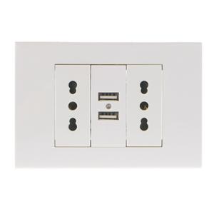 Jual Pcf * 16A Dinding Adaptor Stop Kontak Colokan Listrik Double ...