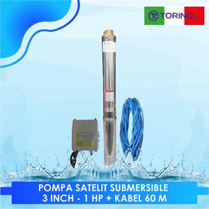 Jual POMPA SATELIT SUBMERSIBLE CASING 3 INCH- 1 HP + BONUS KABEL 60M TORINO - Kab. Kediri ...