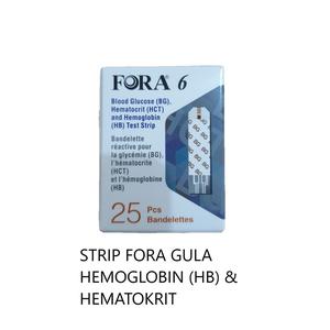 Jual STRIP GULA HEMOGLOBIN HEMATOKRIT FORA 6 IN 1 . STIK GULA HB HT ...