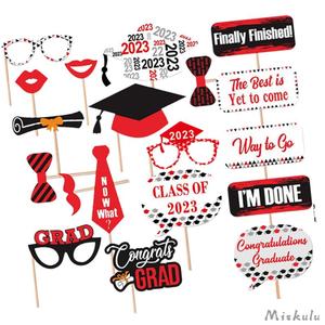 Jual [Miskulu] 19x Happy Graduation 2023 Props Foto Wisuda Lucu Kelas ...