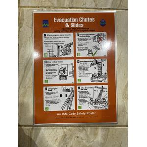 Jual Safety Poster Evacuation Chutes & Slides Impa 331546 - Jakarta ...