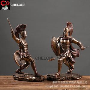 Jual Patung Antik Retro Romawi Armor Warrior Samurai Armor - Lida Lida ...