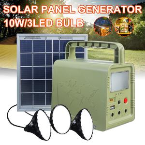 Jual Panel Surya Power Storage Generator 10W Lampu LED Dan Port Charger ...