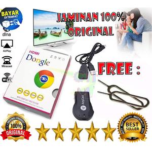 Jual [FREE SIM EJECTOR] ORIGINAL ANYCAST DONGLE HDMI WIFI DISPLAY ...