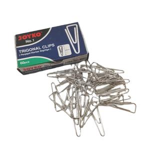 Jual 1 BOX TRIGONAL CLIP JOYKO NO.1 ISI 60 / ATK ALAT TULIS KANTOR ...