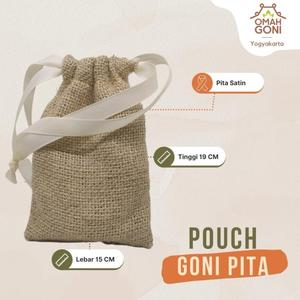 Jual Pouch Goni Tali Pita 15x19 CM - Kantong Goni Rustic - Pouch ...