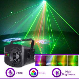 Jual 52 Pola LED Pesta Disko Lampu Laser Lampu Indoor Tahap Efek ...